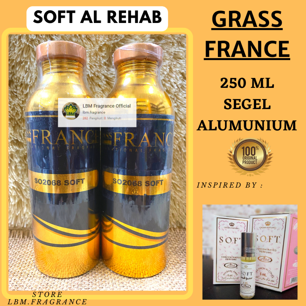 Jual Bibit Parfum SOFT AL REHAB ( 250 ML SEGEL ) GRASS Fragrance ...