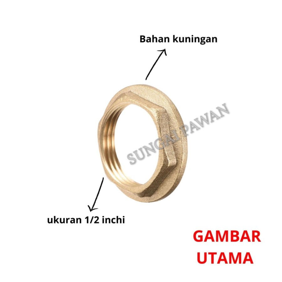 Jual vlock vlok ring mur gearbox mesin cuci drat ulir dalam 1/2 in inc ...