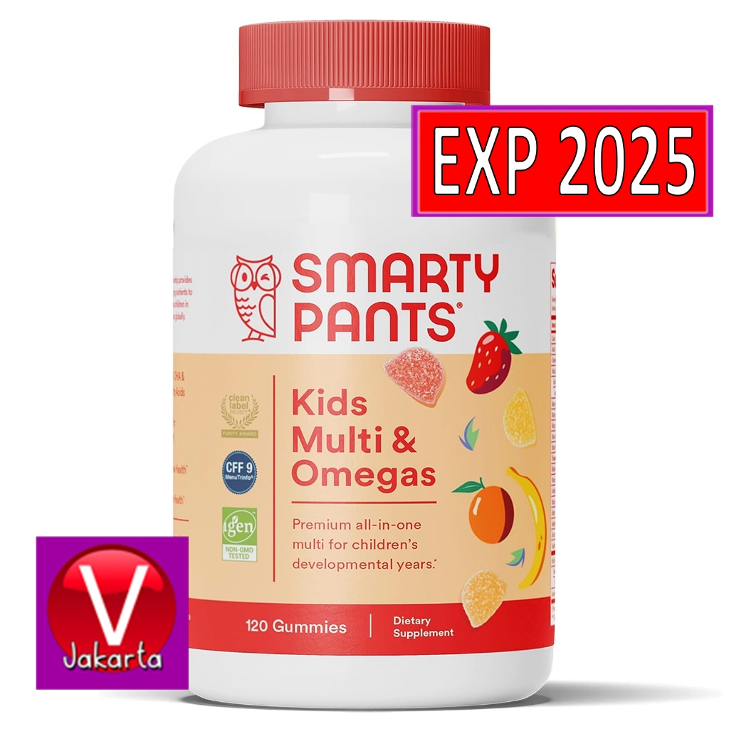 Jual Smarty Pants Kids Formula Multivitamin Omega 3s Vit D3 for ...