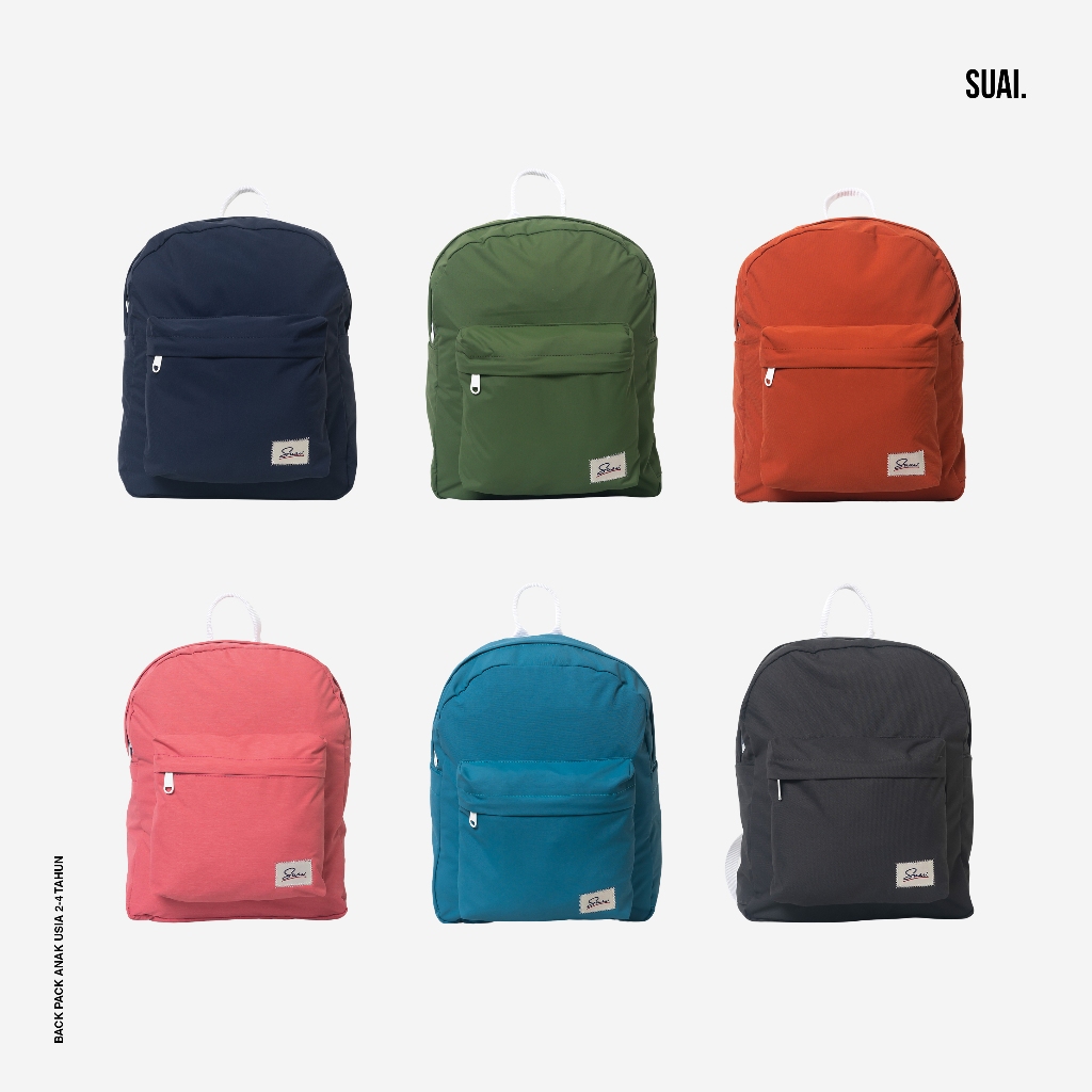 Jual SUAI Mini Bag - Tas Ransel Backpack Anak Polos Waterproof - Hitam ...