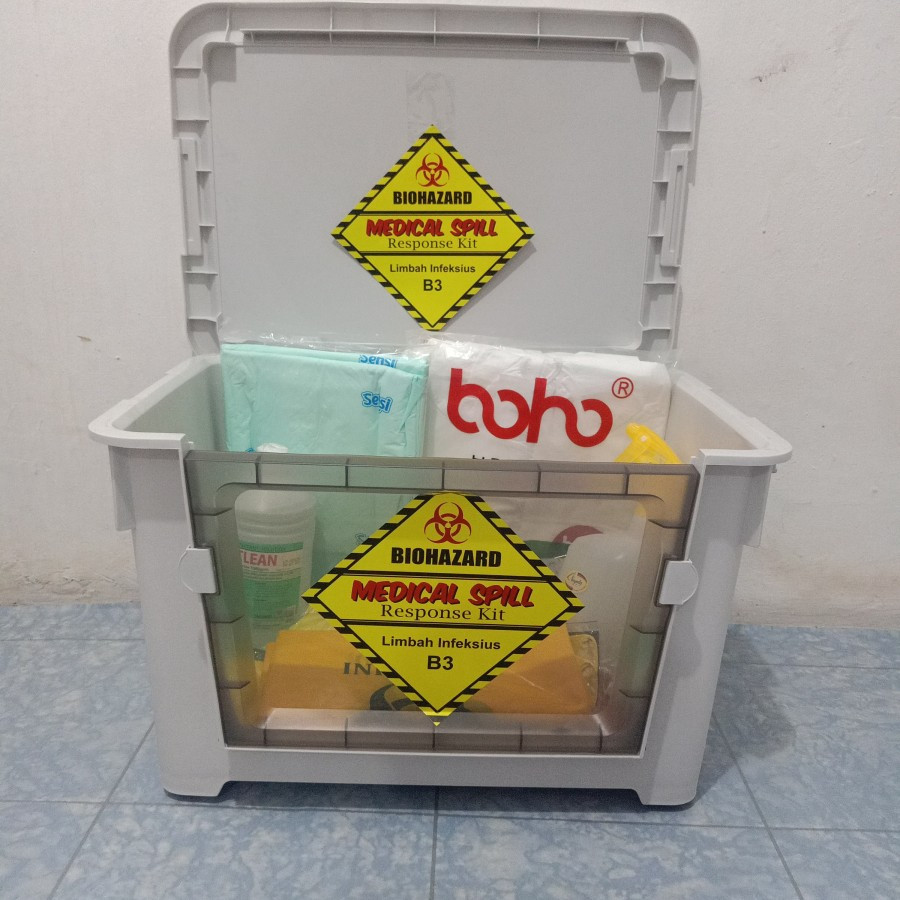 Jual Spill kit Medical infeksius B3 medical spill response kit | Shopee ...