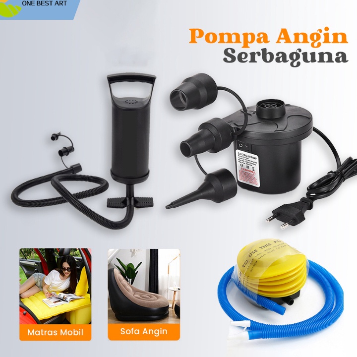 Jual Ready Stock Pompa Angin Elektrik Vacuum Angin Listrik Electric Air Pump ONE BEST ART ...