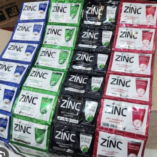 Jual Zinc Shampo Rencengan isi 12sachet dan 24sachet Anti Ketombe ...