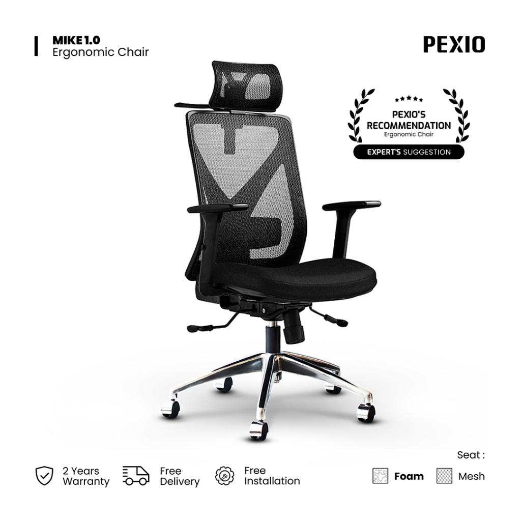 Jual PEXIO Kursi Ergonomis Mike | Shopee Indonesia