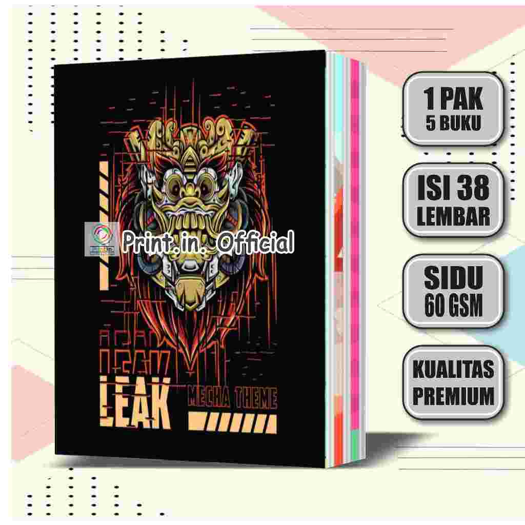 Jual Buku Tulis Custom Barong Bali 38 Lembar / Buku Tulis Sekolah ...