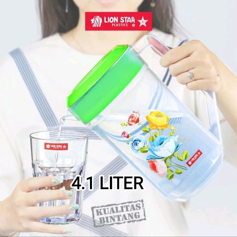 Jual Lion star Teko air plastik 4.1 Liter/water jug lion star | Shopee Indonesia