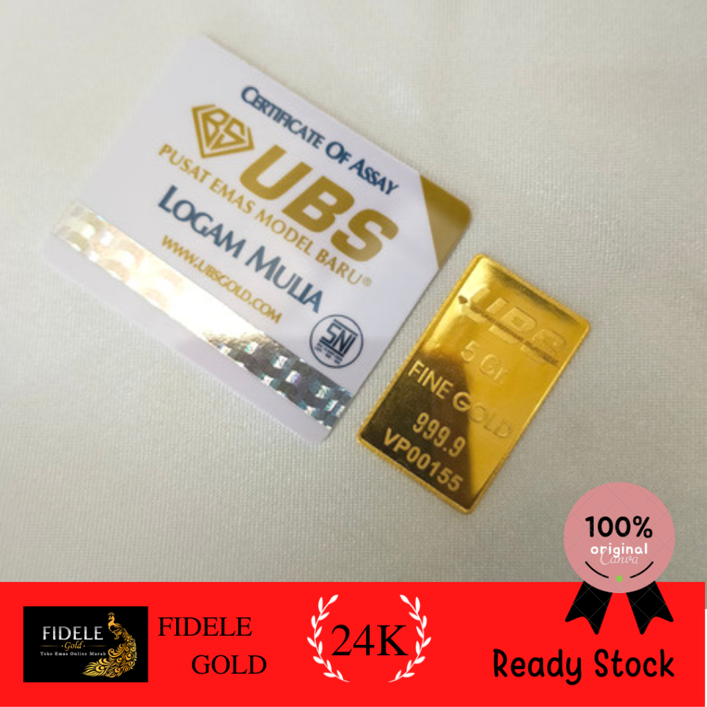 Jual Logam mulia UBS emas asli 24k fine gold UBS gold | Shopee Indonesia