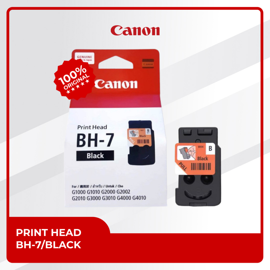 Jual Print Head Canon BH-7 BH 7 BH7 Black Original Cartridge G1000 ...