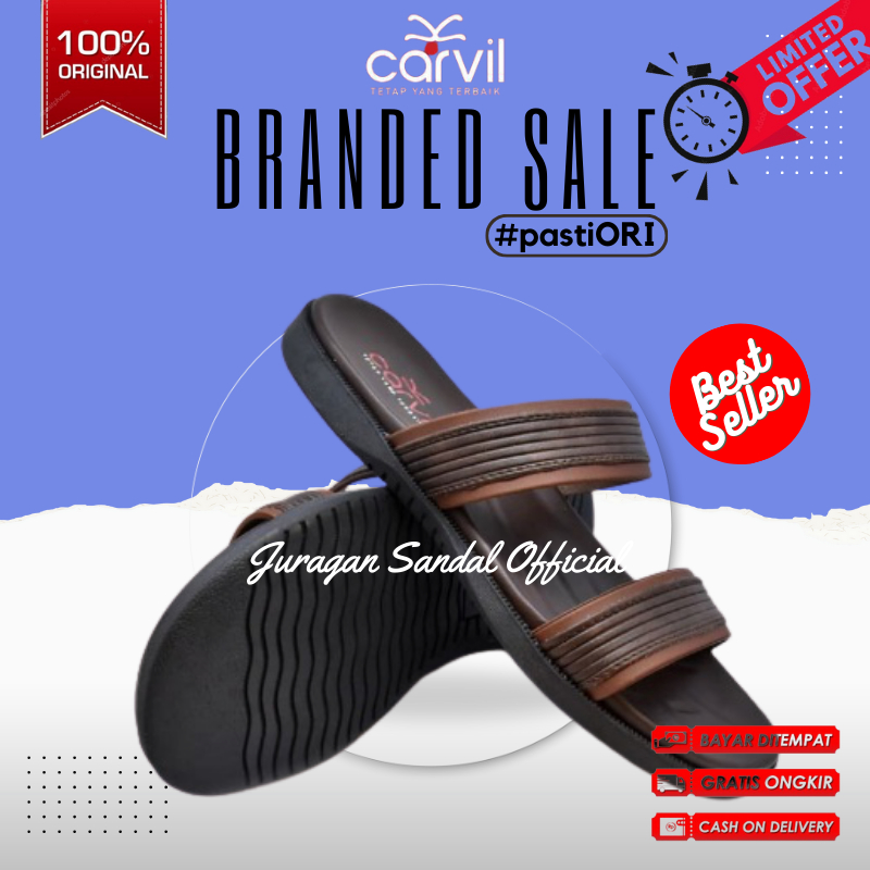 Jual SANDAL PRIA CARVIL JUNO 02M | SANDAL SELOP PRIA | CARVIL ORIGINAL ...