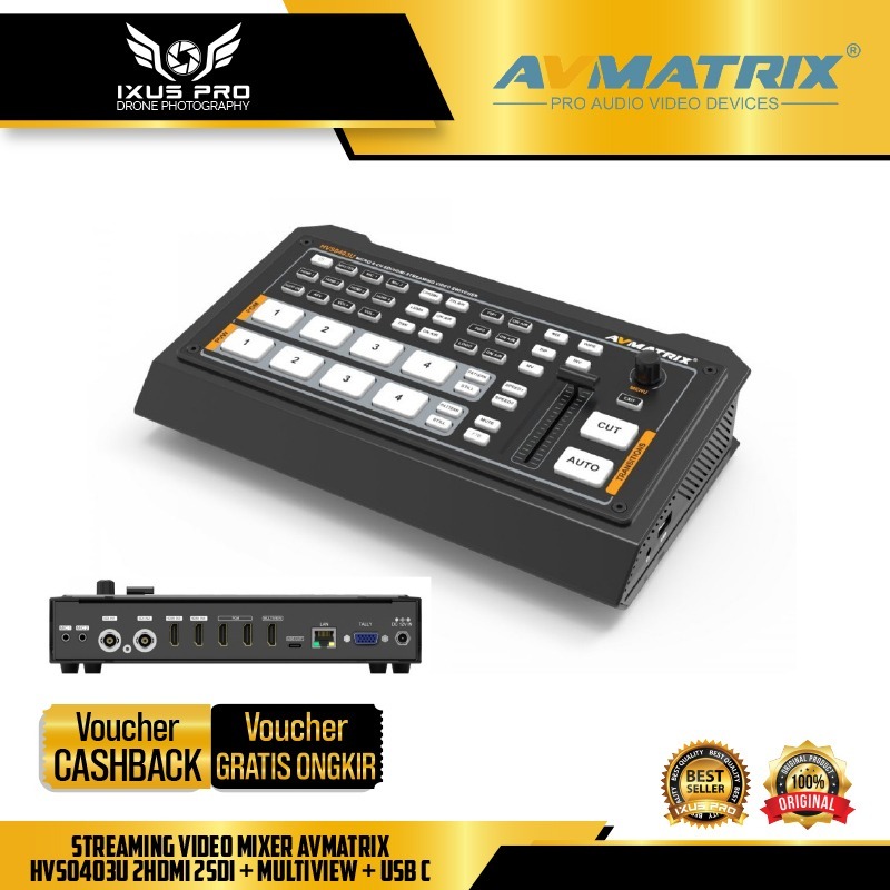 Jual Streaming Video Mixer AVMATRIX HVS0403U 2HDMI 2SDI + Multiview ...