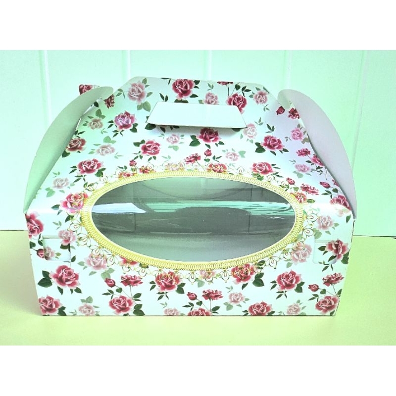 Jual Box Kue / Kotak Kue / Kotak motif bunga / Dus Kue / Box Snack ...