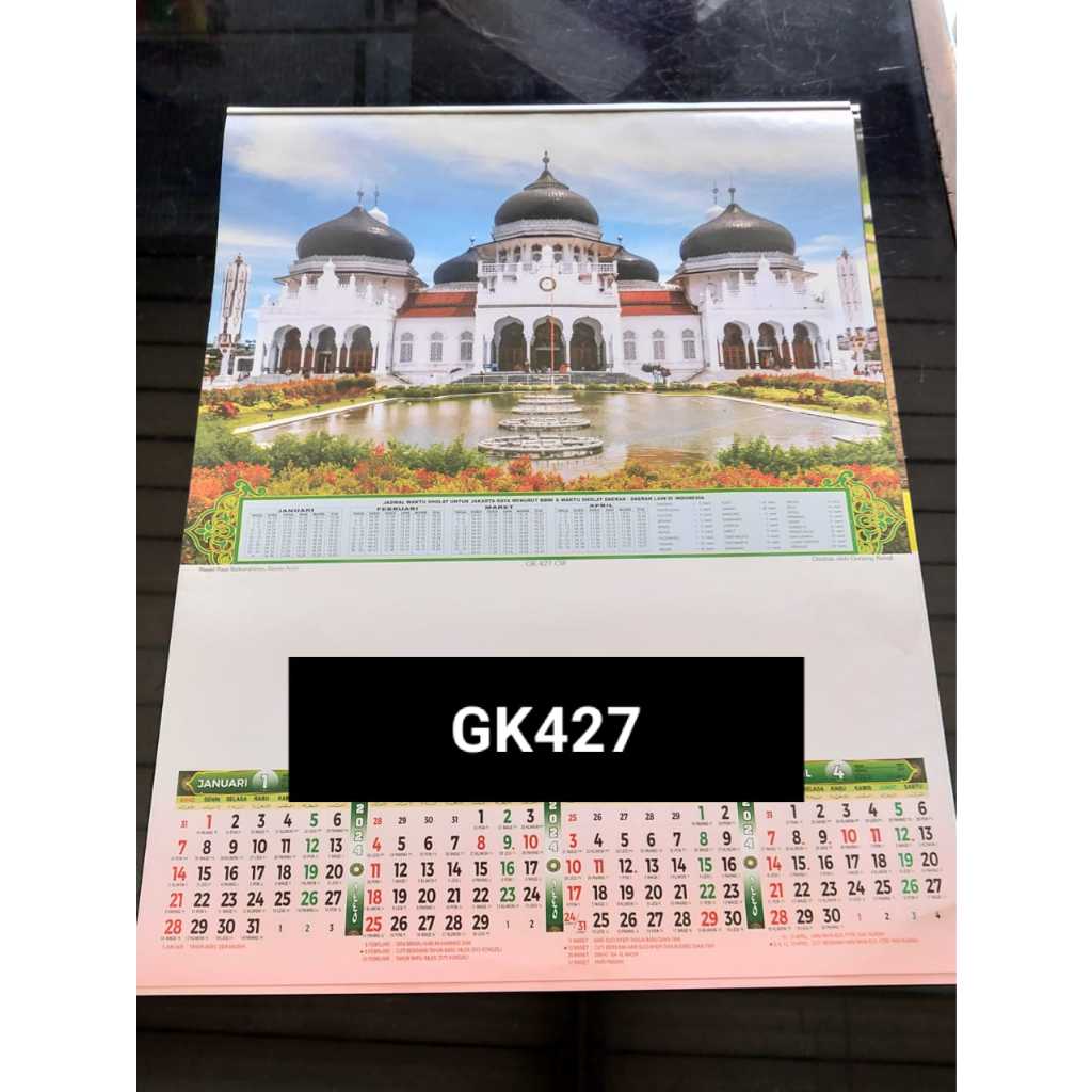 Jual Kalender dinding GK catur wulan 4 bulanan 2024 | Shopee Indonesia