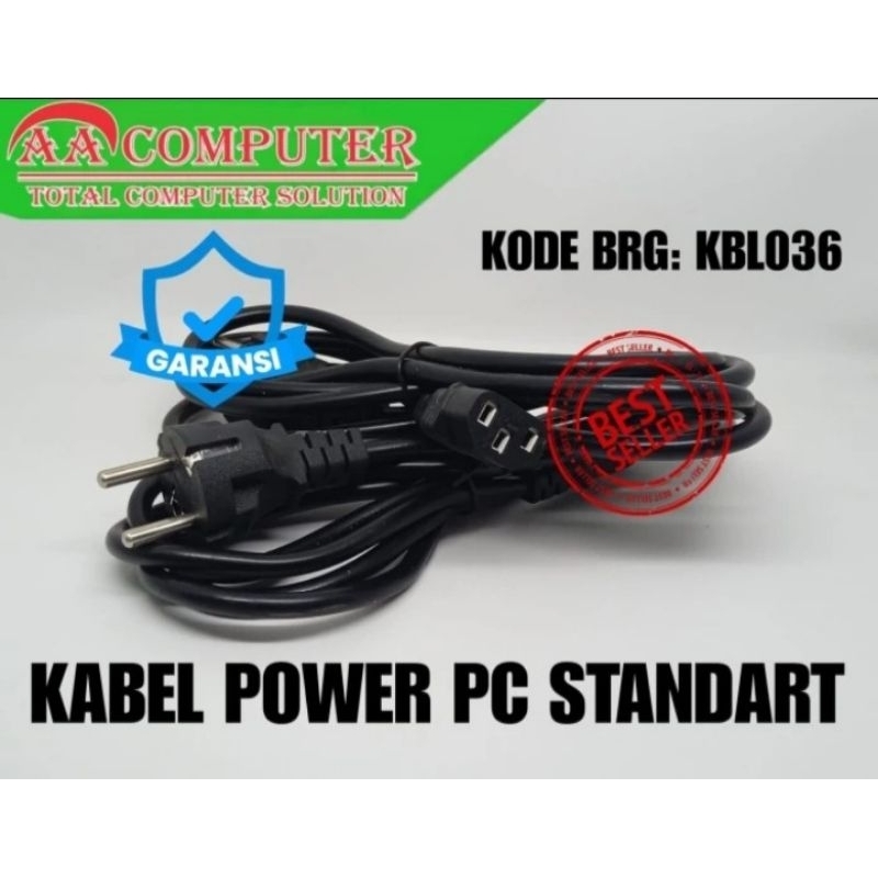 Jual Kabel Power Pc Standart | Shopee Indonesia