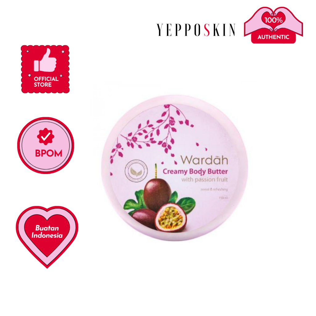 Jual WARDAH Creamy Body Butter with Passion Fruit 50ml | Shopee Indonesia