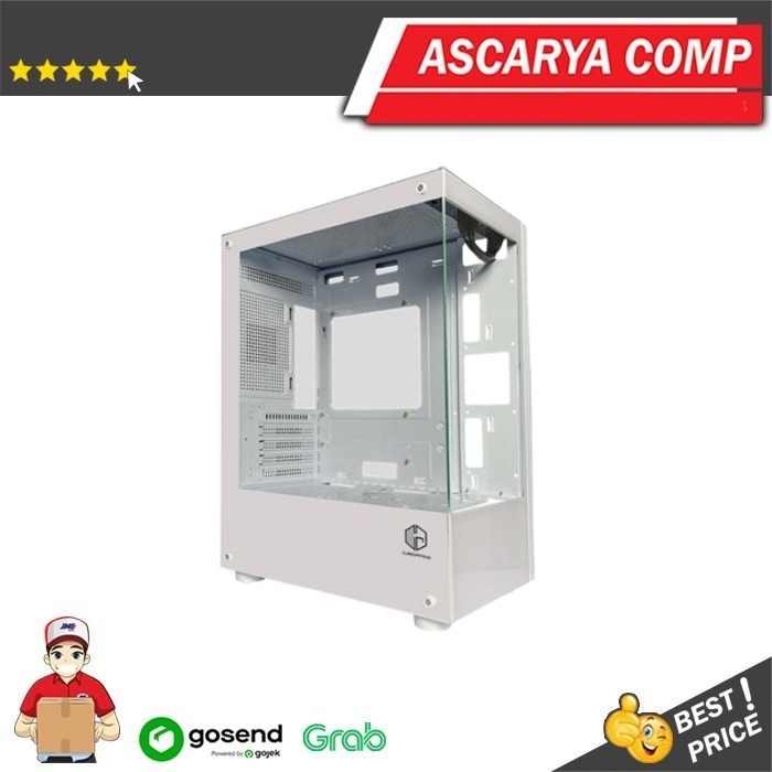 Jual Casing PC CUBE GAMING ZUARV WHITE - mATX Gaming Case - Tempered ...