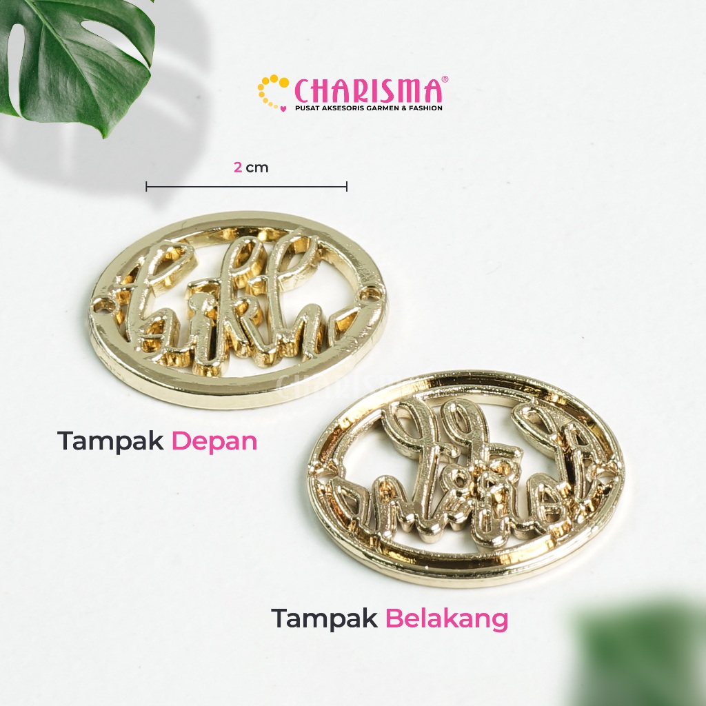 Jual Charisma Label Plat Besi Motif 6 - Label Tag Besi / Plat Hijab ...