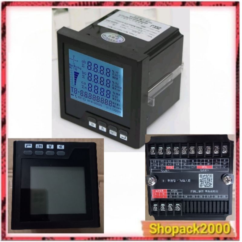 Jual Multifunction Current Meter 3 Phase Electric Current Voltage ...