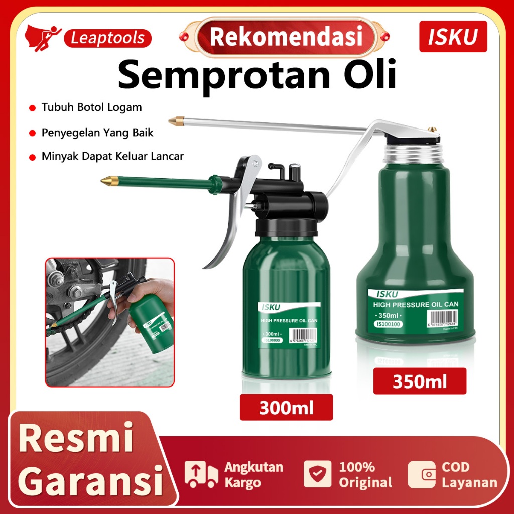 Jual ISKU Oli Can 300ml/350ml/Oil Gun Semprotan/Oli Pompa/High Pressure ...