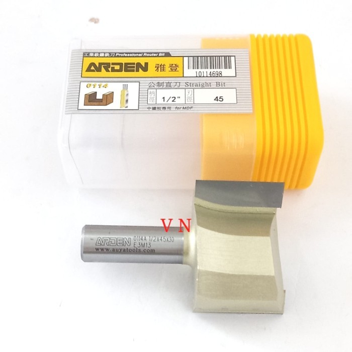Jual Mata Router/Profil Lurus 45mm x 30mm As 1/2 Straight Bits Merk ...