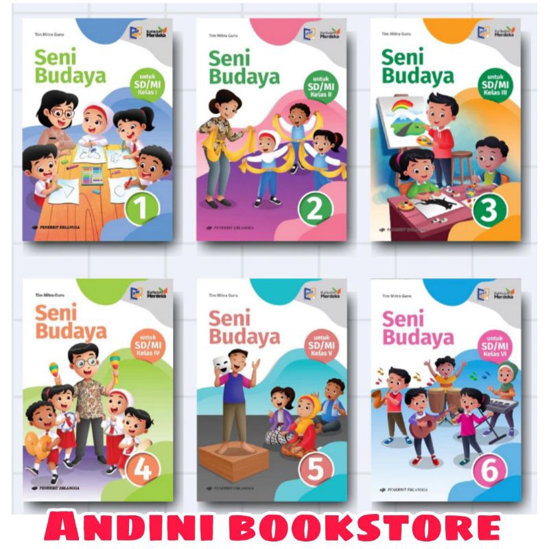 Jual BUKU SENI BUDAYA KELAS 1 2 3 4 5 6 SD/MI KURIKULUM MERDEKA | Shopee Indonesia