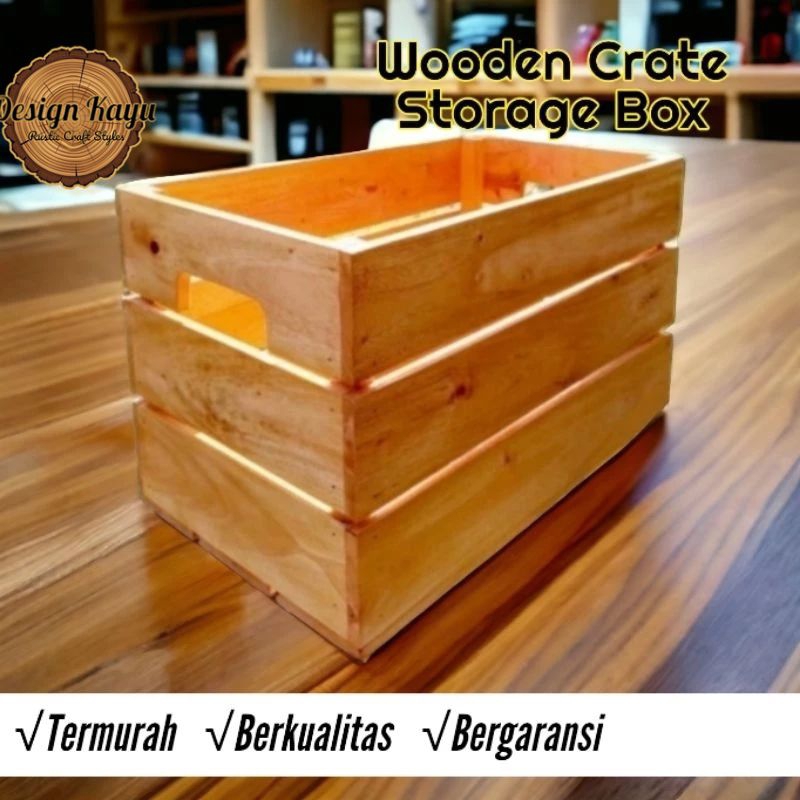 Jual Wood crate | storage box | peti kayu | kotak kayu serbaguna ...