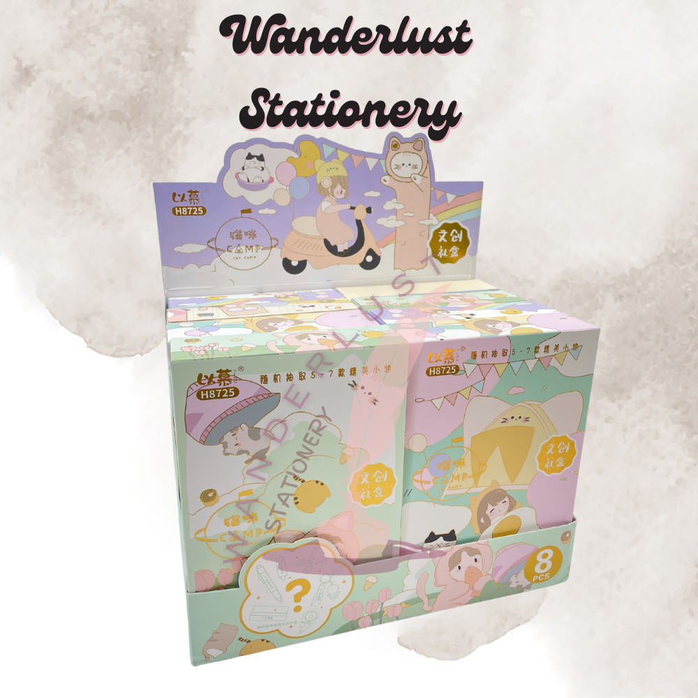 Jual Kucing Blind Box Kuromi Sanrio Paket Pulpen Stiker Note book ...