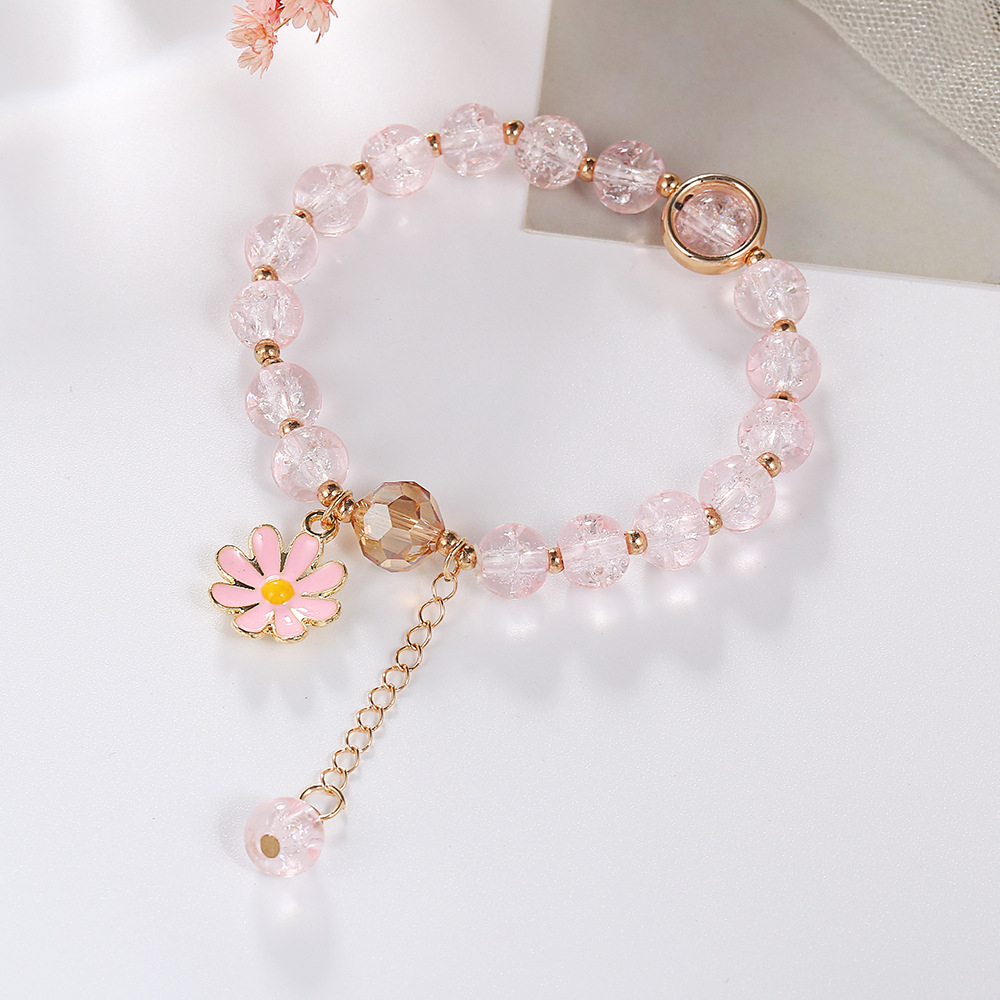 Jual Gelang Daisy Rumbai Bunga Kristal Wanita - Crystal Daisy Flower ...