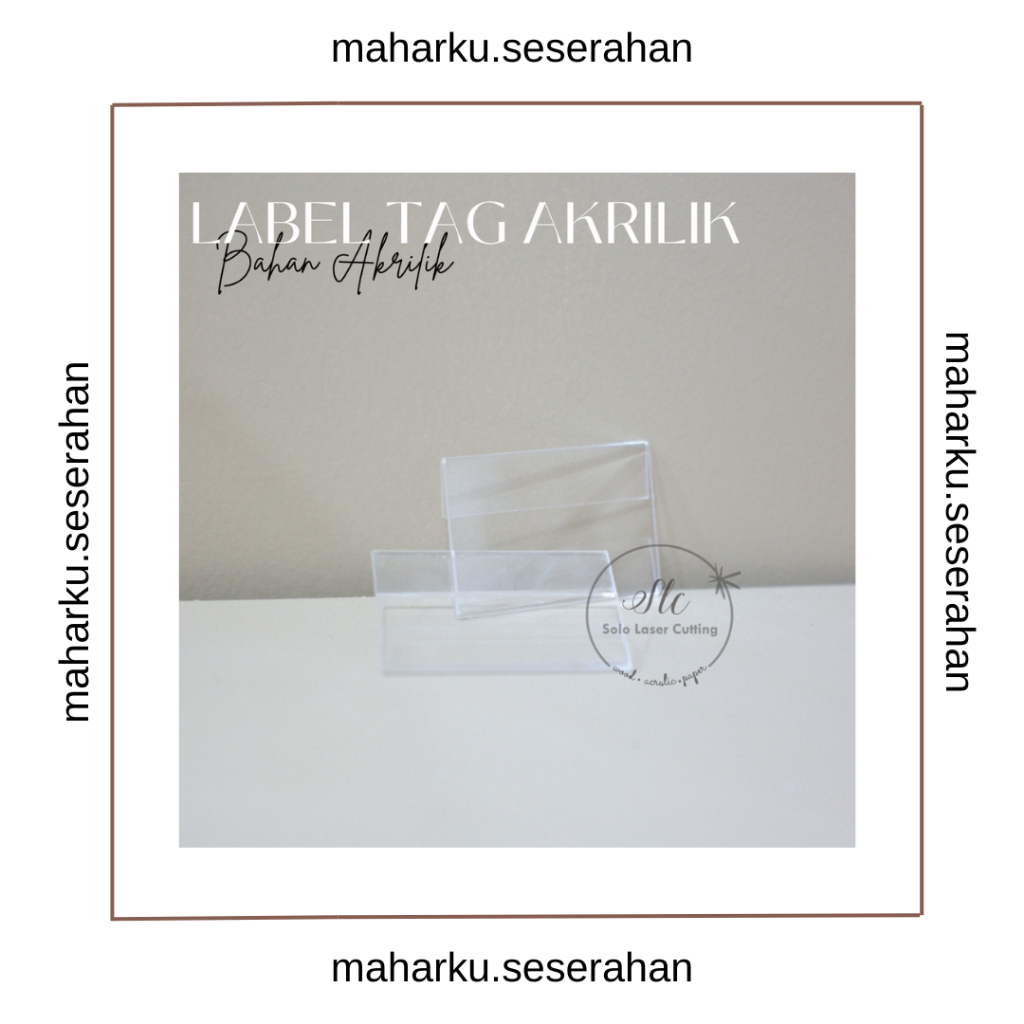 Jual Label Harga / Price Tag Acrylic Label Display Harga Akrilik ...