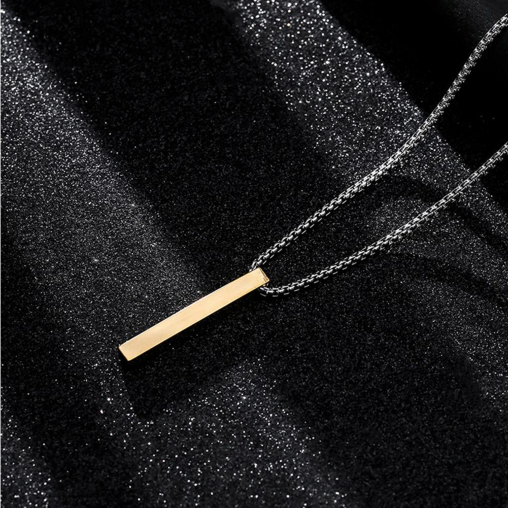 Jual KALUNG TITANIUM PRIA MODEL ROLO LIONTIN BALOK ANTI KARAT / KALUNG ...