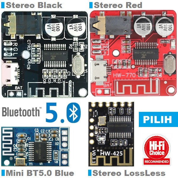 Jual Mini Modul Bluetooth HIFI Stereo Audio Receiver Module Board Micro ...