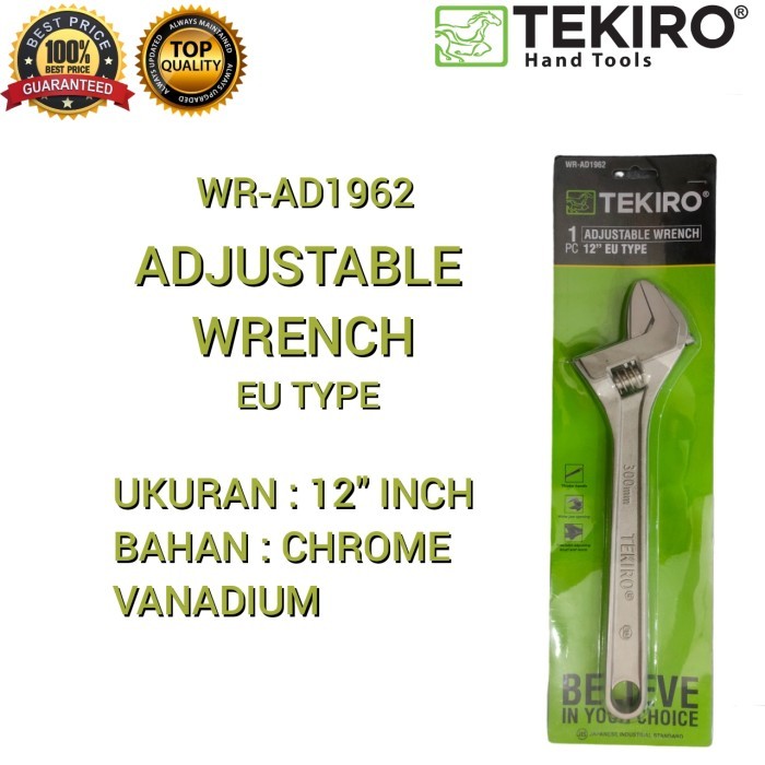 Jual TEKIRO ADJUSTABLE WRENCH KUNCI INGGRIS 300 MM 12" INCH ...