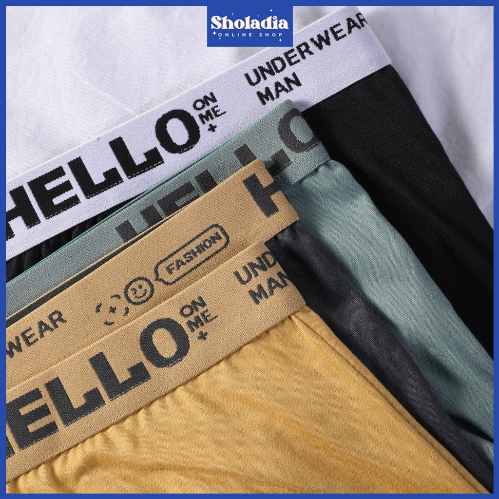Jual Moow Paket 4 Pcs Celana Dalam Pria Boxer CDP003 Stylist Hello ...