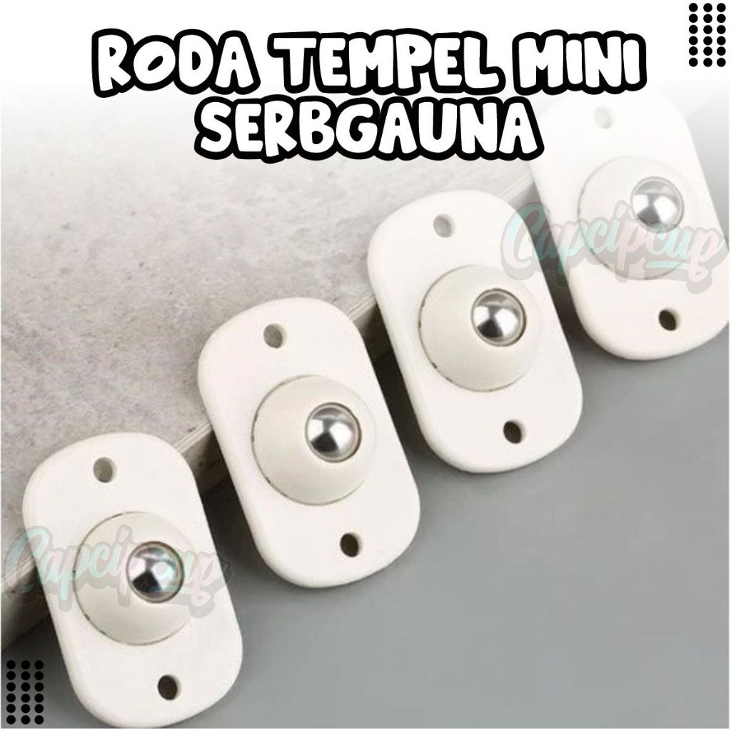 Jual RODA TEMPEL MINI SERBAGUNA RODA TROLI 360 STAINLESS UNIVERSAL RODA ...