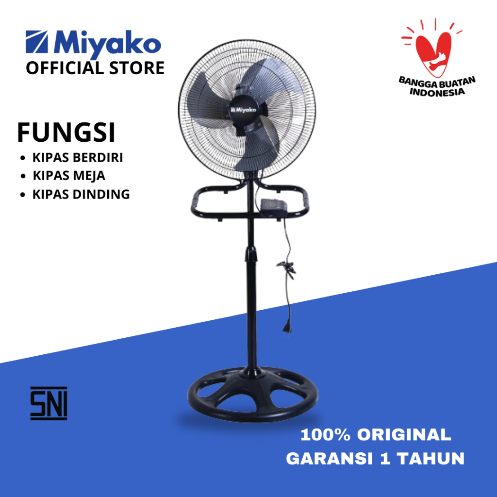 Jual Kipas Angin Miyako KST18RC - Kipas Angin 3 in 1 Dinding Meja ...