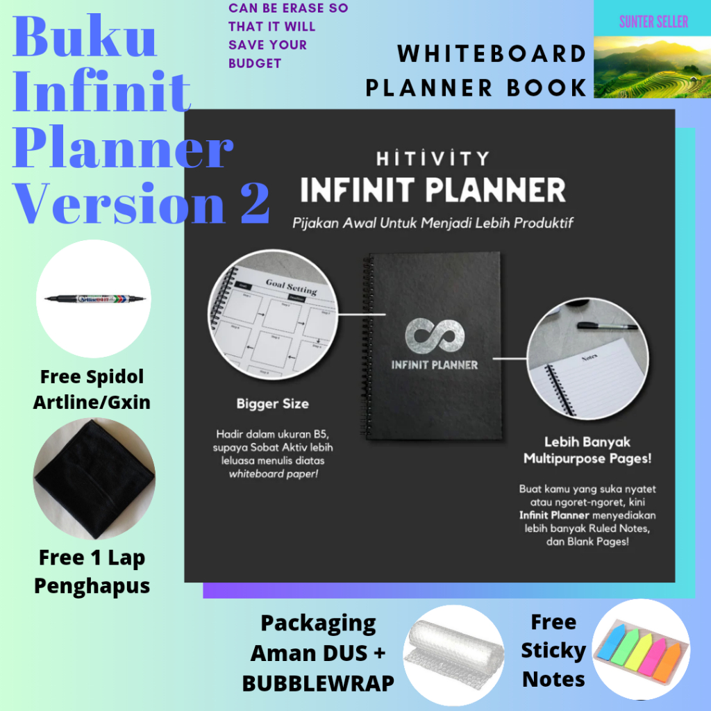 Jual Buku whiteboard new infinit planner hitivity / Whiteboard planner ...