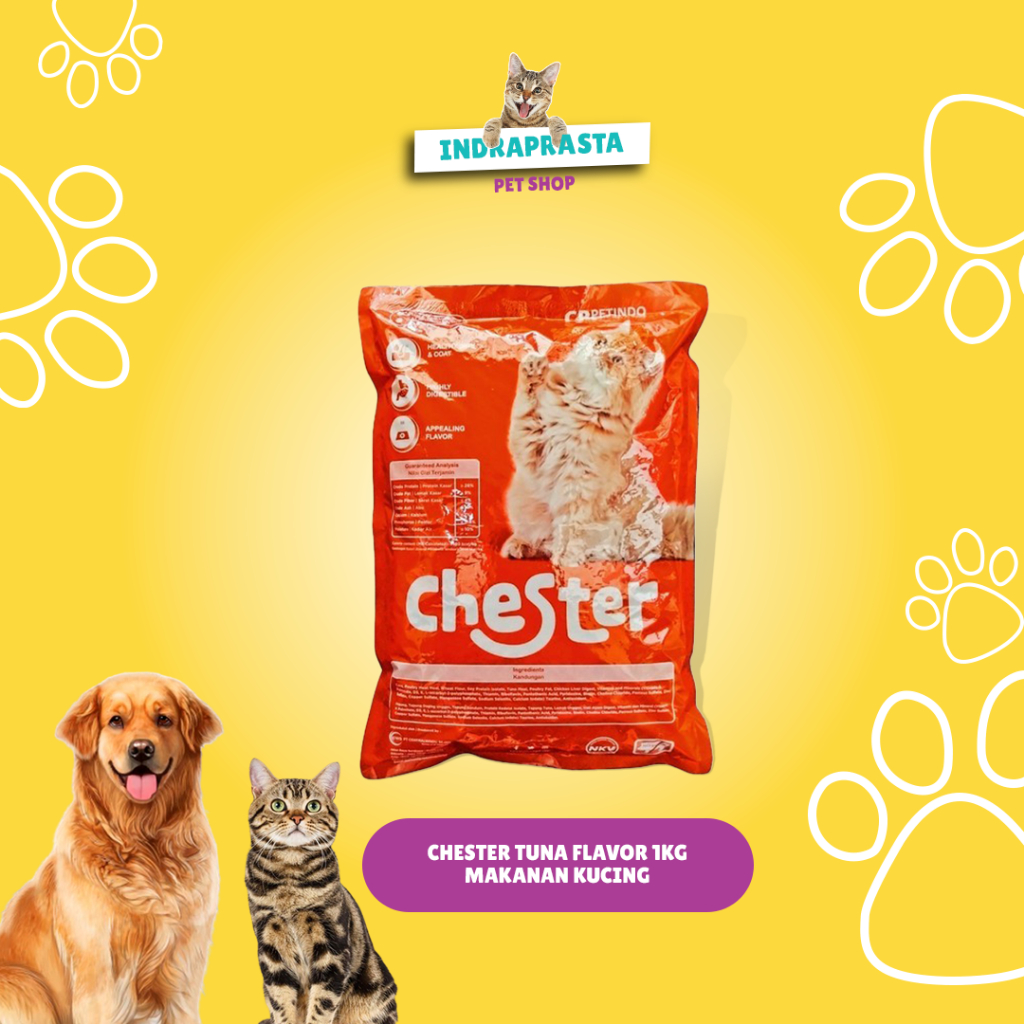 Jual CHESTER Tuna Flavor 800gr Makanan Kucing Repack | Shopee Indonesia