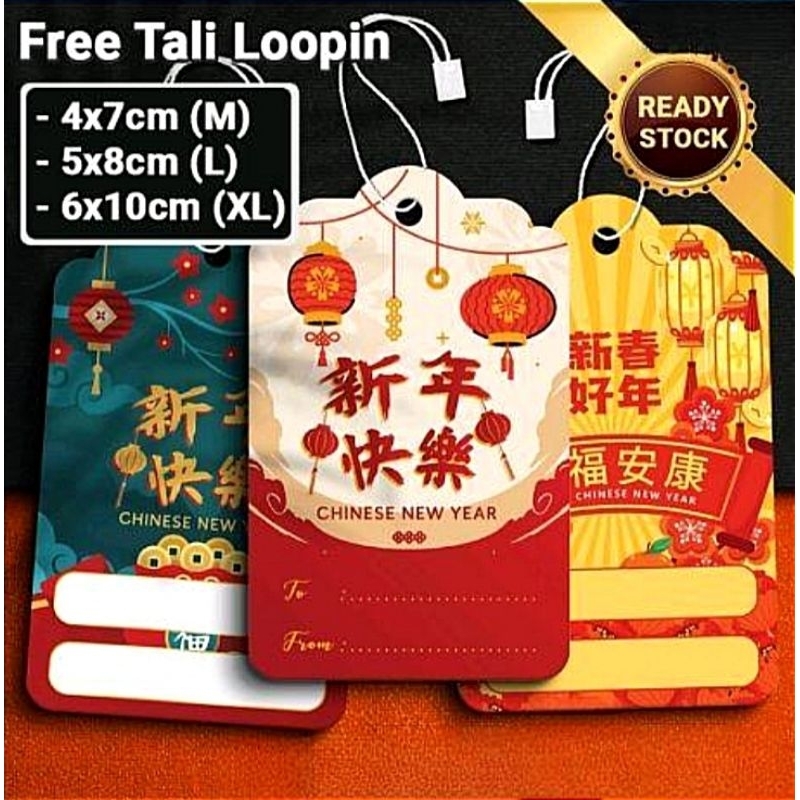 Jual CNY Hangtag Imlek Label Chinese New Year Gift Tag Kartu Ucapan ...
