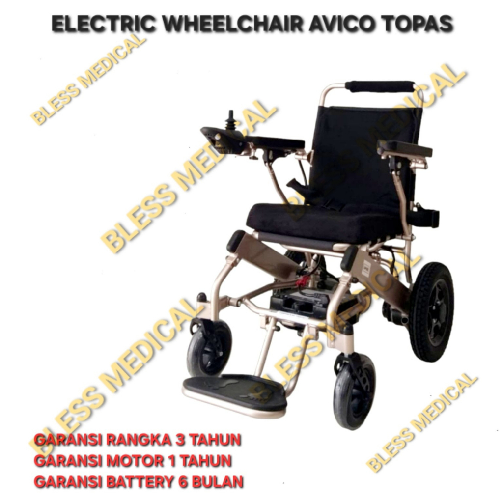 Jual Kursi Roda Elektrik Avico Topaz - Electric Wheelchair Avico ...