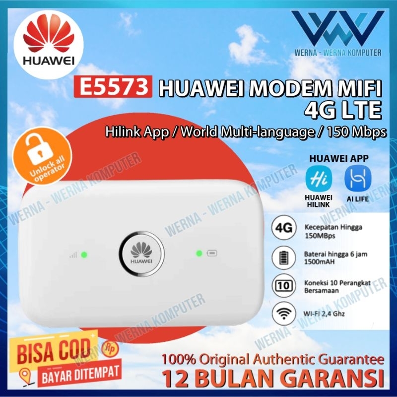 Jual Huawei Modem Mifi 4G LTE E5573 support all operator. original ...