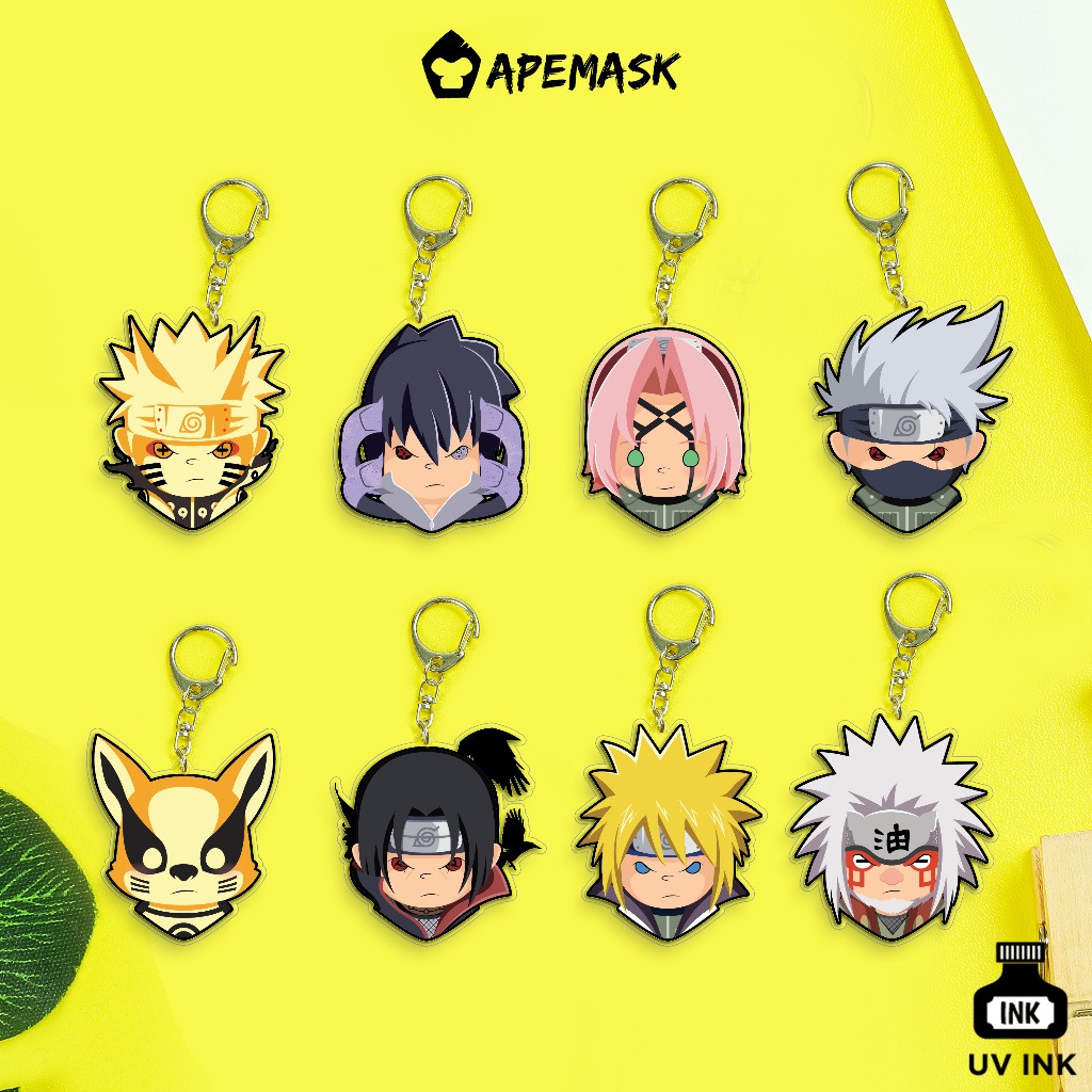 Jual Gantungan Kunci - Keychain Naruto Kurama Kyubi Minato Itachi ...