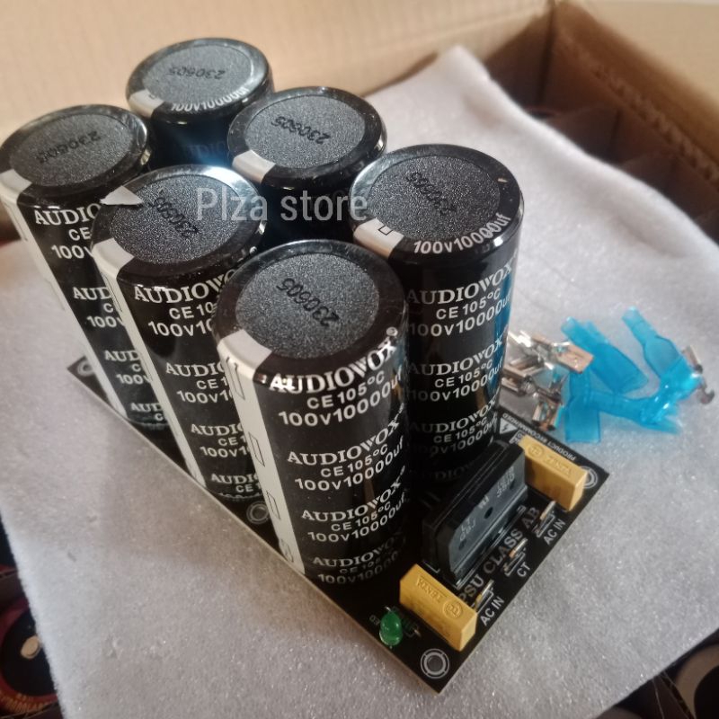 Jual Kit PSU 6 Elko 100v 10000uf Audiovox hitam original isi full PSU ...