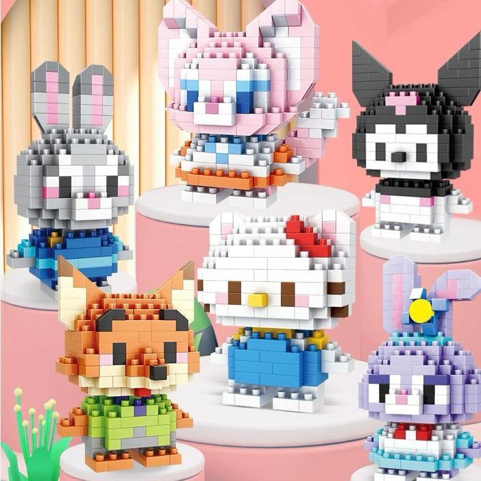 Jual [tma] Mainan Mini Brick Karakter / Balok Susun Mini / Building Box ...