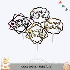 Jual cake topper HBD mini (satuan) | Shopee Indonesia