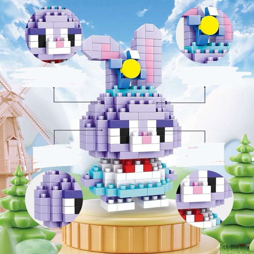 Jual [amora] Mainan Mini Brick Karakter / Balok Susun Mini / Building ...