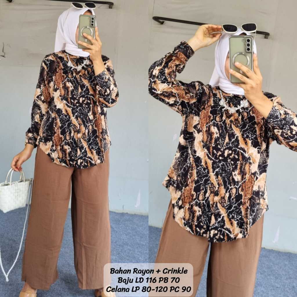 Jual One Set Wanita Kekinian | One Set Wanita | One Set Hijab Ootd ...