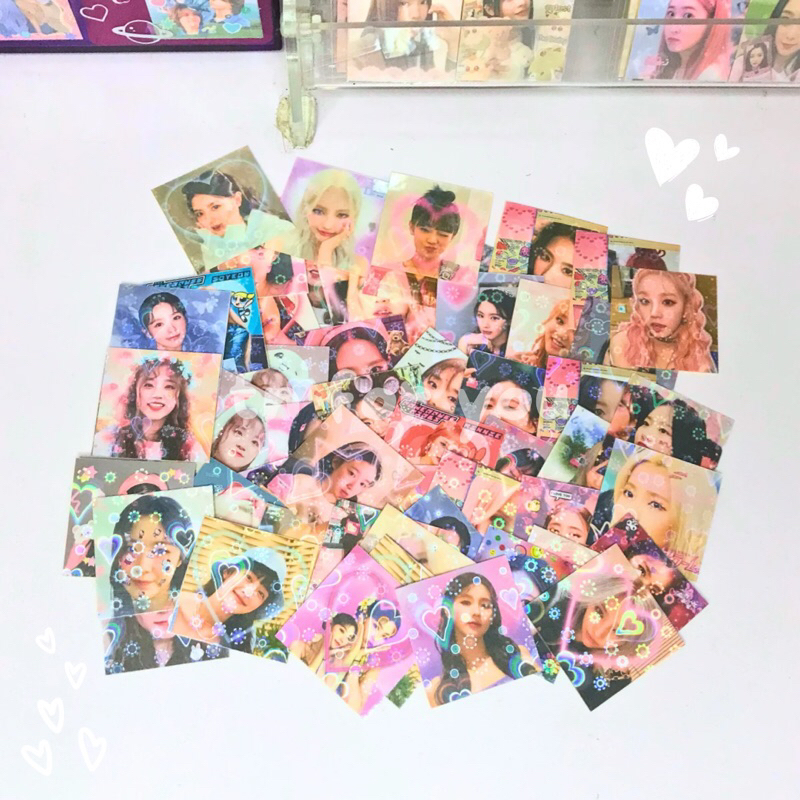 Jual HOLOGRAM Mail Sticker Deco Kpop Freebies Sellkor Cute Face Sticker ...