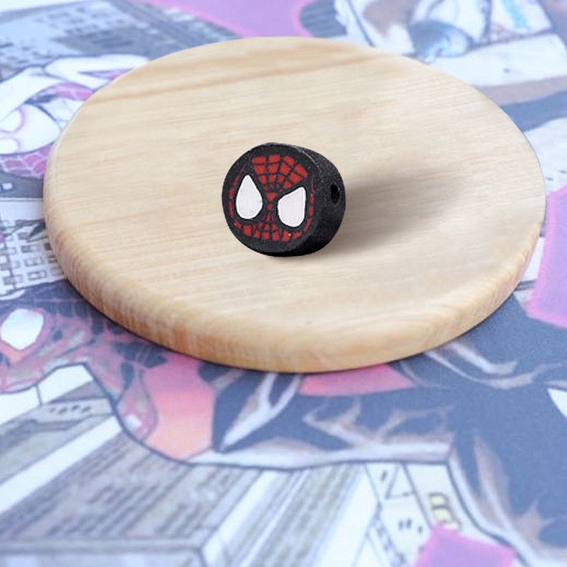 Jual COD 1Pc Polymer Clay Bead Motif Superhero Jewellery Gwen Miles ...