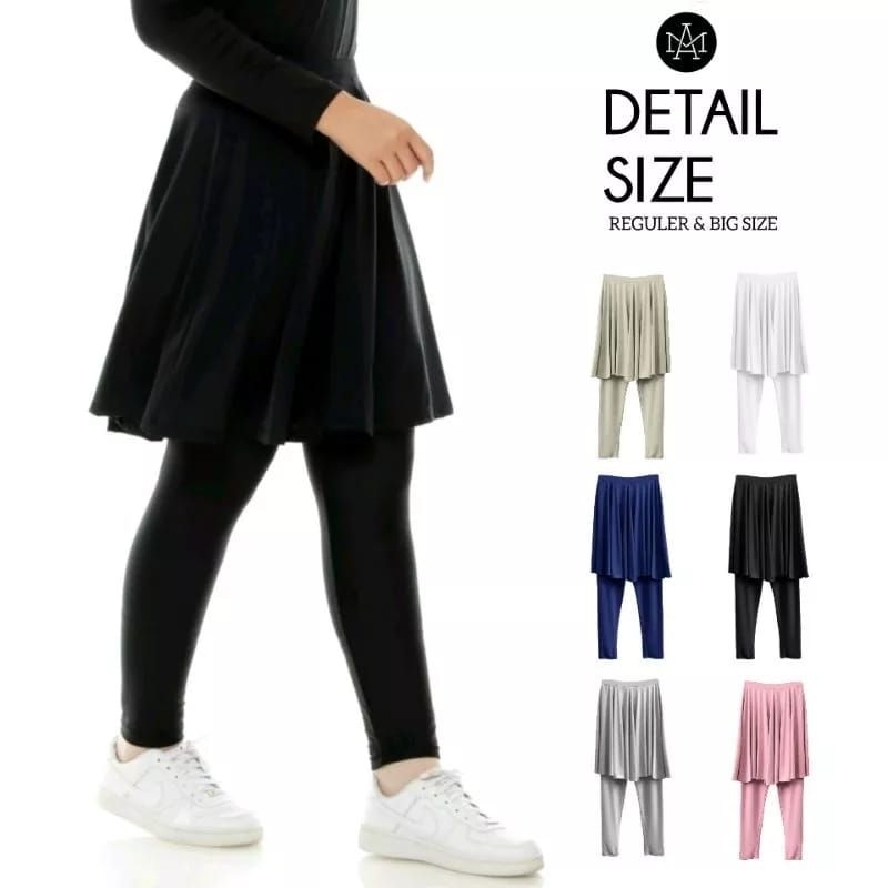 Jual Legging Rok Olahraga Wanita Leging Payung Skirt Senam Running Gym ...