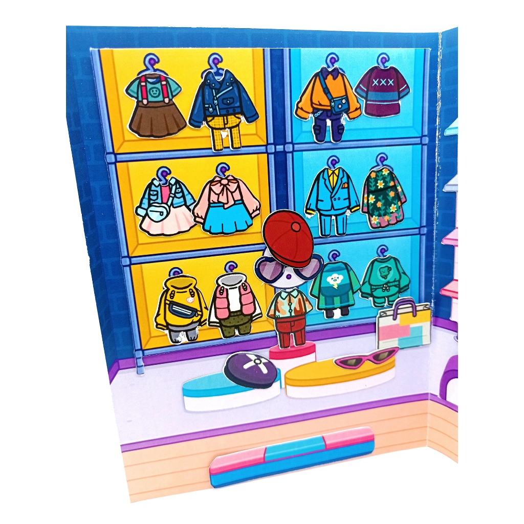 Jual Paper Doll Toca Boca Life World Mall Series Quite Busy Book ...