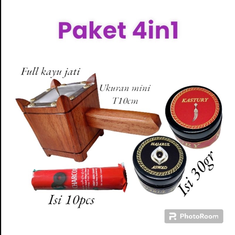 Jual paket 4in1 prapen mini kayu jati T10cm | Shopee Indonesia